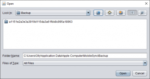 iTunes backup forensic analysis