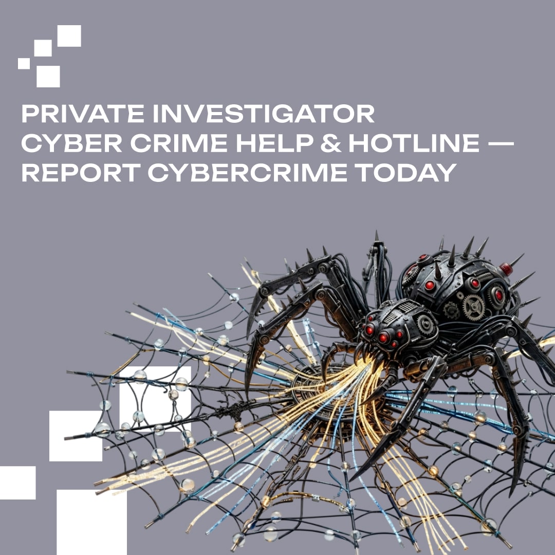 Report Cybercrime - Private Investigator Cyber Crime Help & Hotline